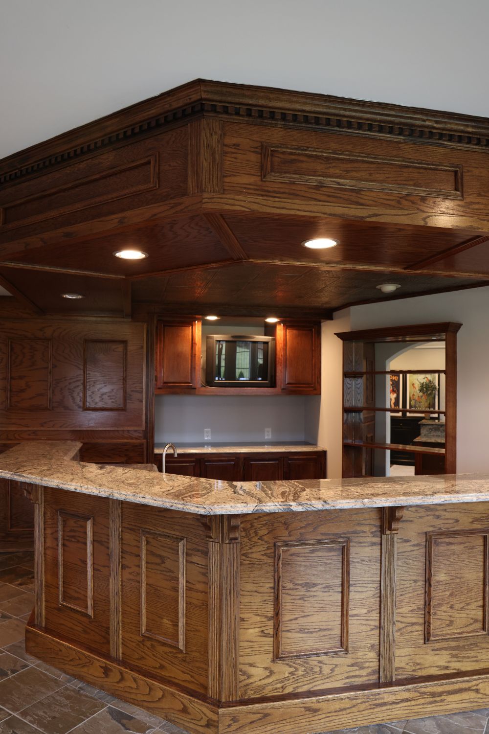 Our Basement Bar Makeover Reveal - Arched Manor