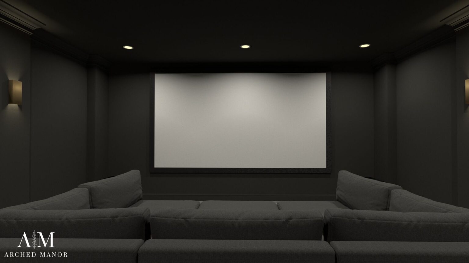 DIY Home Movie Theater Room Reveal - Building on a Budget - Arched Manor