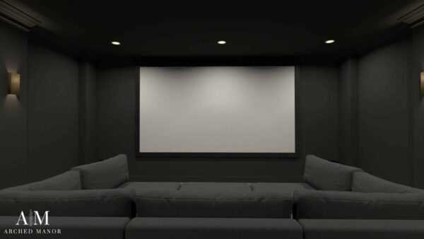 DIY Home Movie Theater Room Reveal - Building on a Budget - Arched Manor