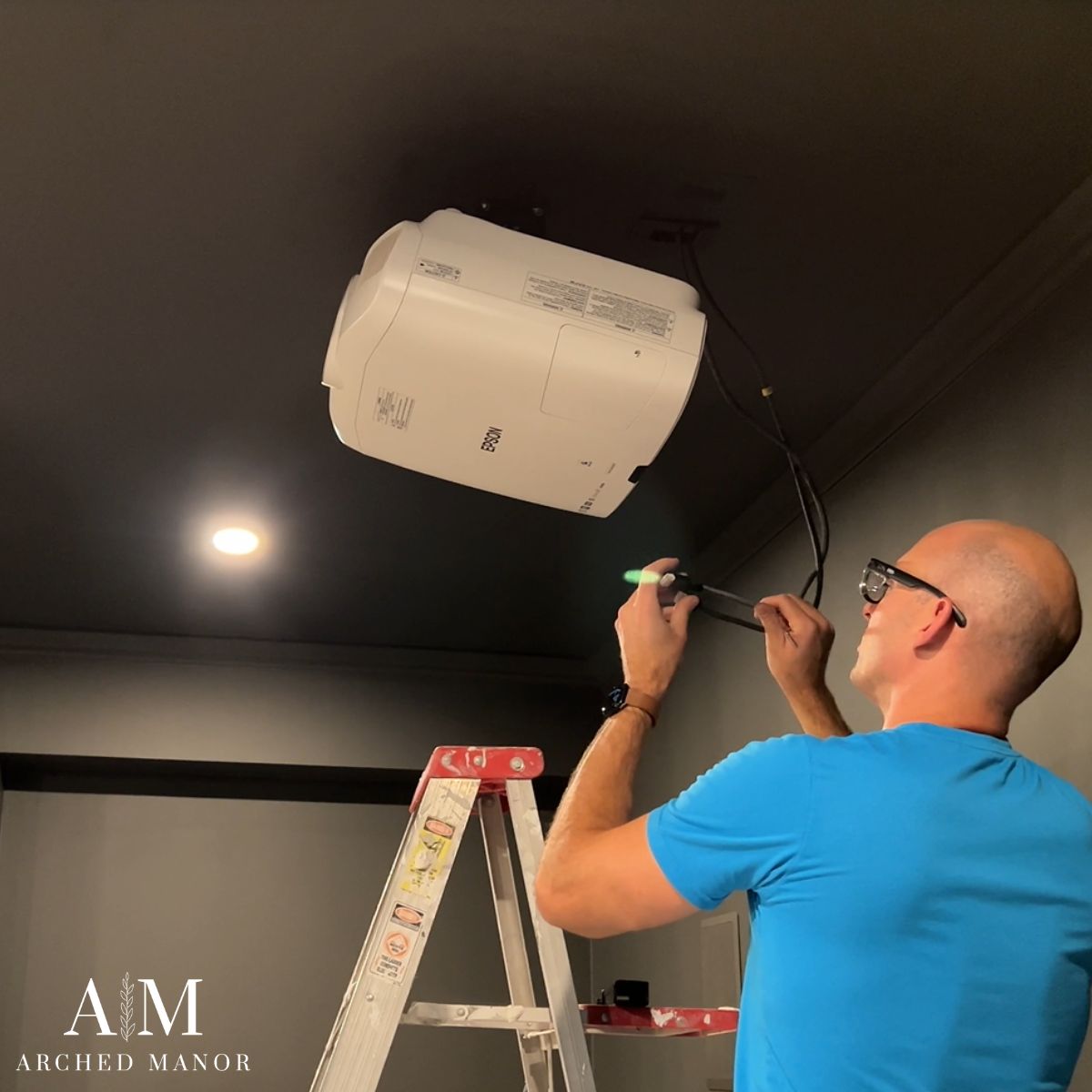 DIY Home Movie Theater Room Reveal - Building on a Budget - Arched Manor