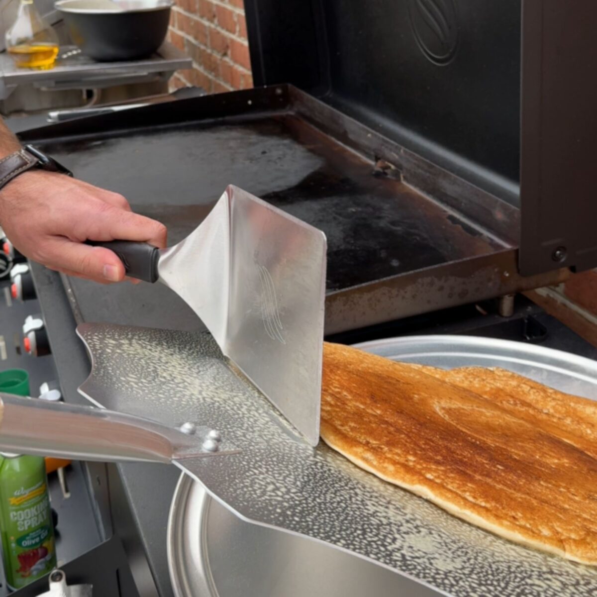 Uncle Buck Pancakes - How to Make a Giant Pancake - Arched Manor